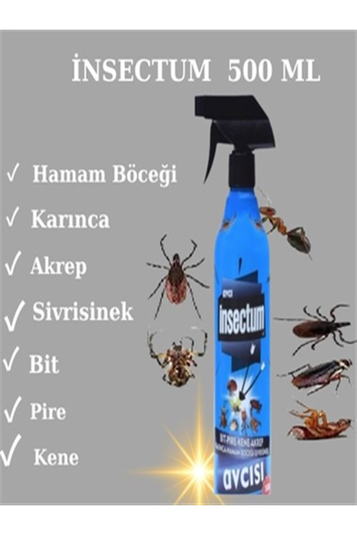 Toprak Kimyasal Haşere İlaci İnsectum 500 Ml X2 Adet