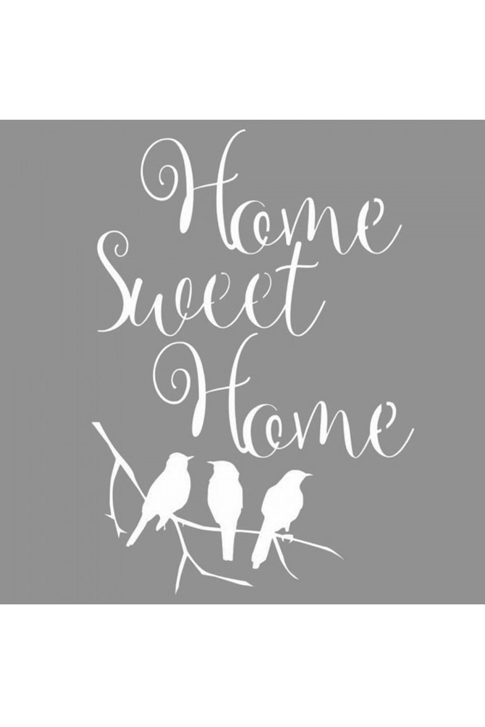 Home Sweet Home Stencil Boyama şablonu 30x30cm, Duvar Stencil, Fa